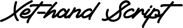 Xet-hand Script font by Brithos Type | FontRiver