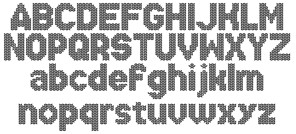 Xmas Sweater Stitch font by Chequered Ink | FontRiver