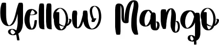 Yellow Mango font by FreshtypeINK | FontRiver