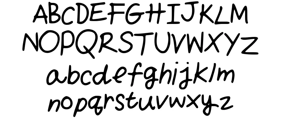 Yui Messy Hand font by Yui Rasananda | FontRiver