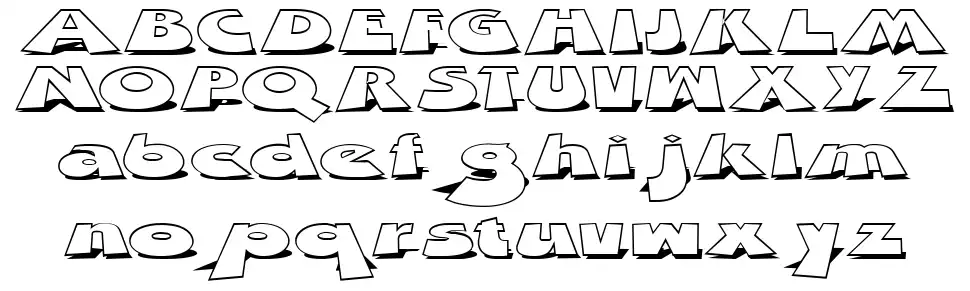 Z dabble Down font by Star | FontRiver