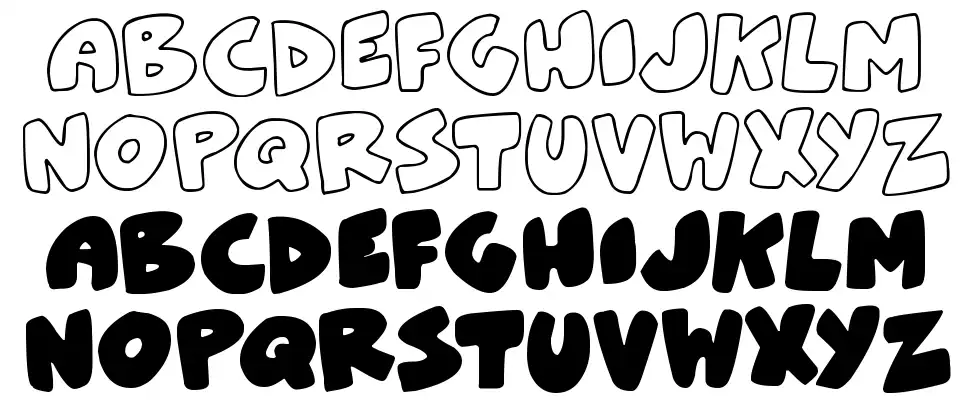 Zebra Blobs font by Darrell Flood | FontRiver
