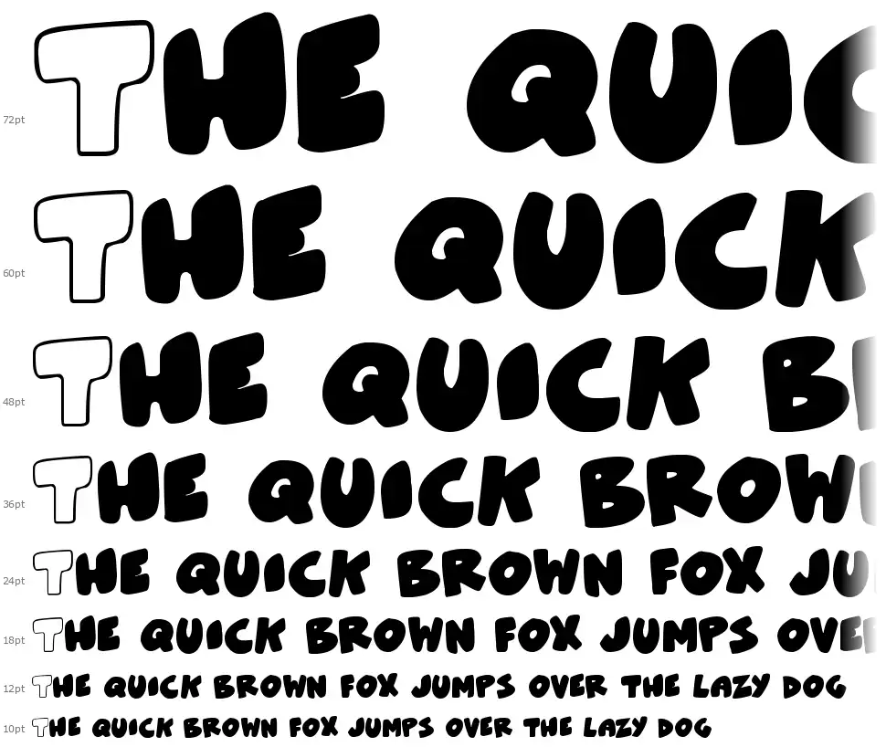 Zebra Blobs font by Darrell Flood | FontRiver