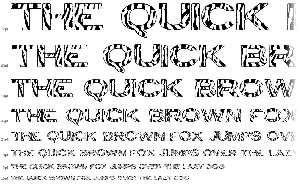 Zebra TFB font by kaiserzharkhan | FontRiver
