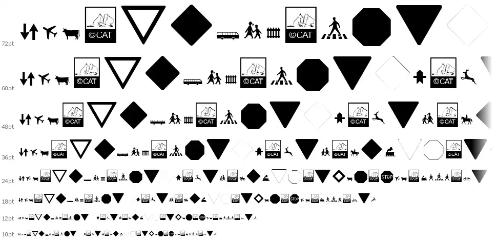 Fuente Zeichen Alt diseñada por Peter Wiegel