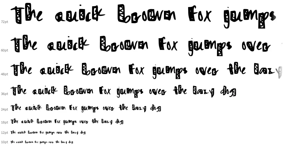 Zig Zagged Zig font by Valentina Hug | FontRiver