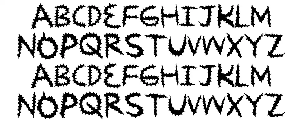 Zip Down font by Xerographer Fonts - FontRiver