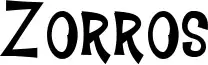 Zorros font by Display Studio | FontRiver